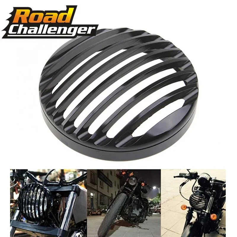 Для Harley Sportster XL 883 Iron 1200 04-up Custom XL1200C 1200, мотоцикл 5 3/4 дюйма, ABS светодиодная решетка для фар