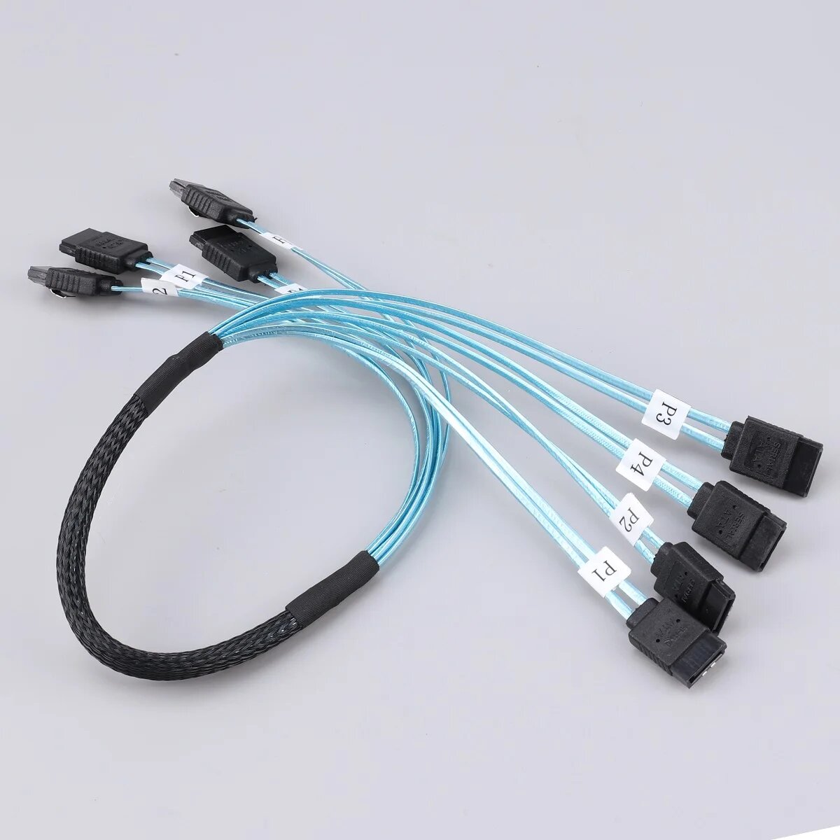 Кабель SATA SAS 6 Гбит/с 4/6 портов 0.5M, 4 sata to 4 sata