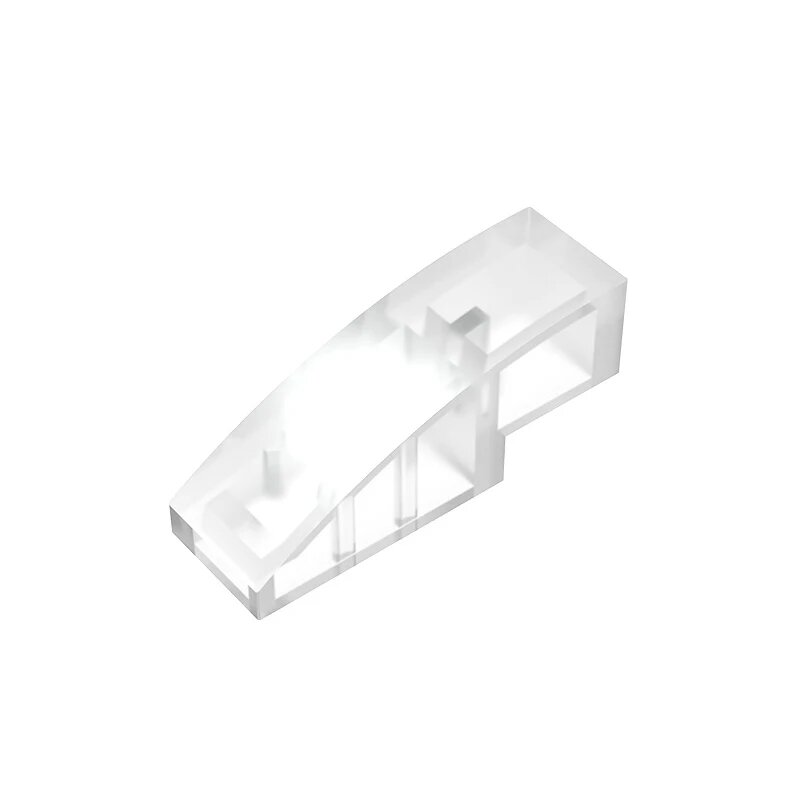 Детский конструктор gobricks изогнутый Белый 3x1 50950