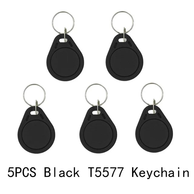 Брелки RFID EM4305 T5577 5 шт. 5pcs black cards