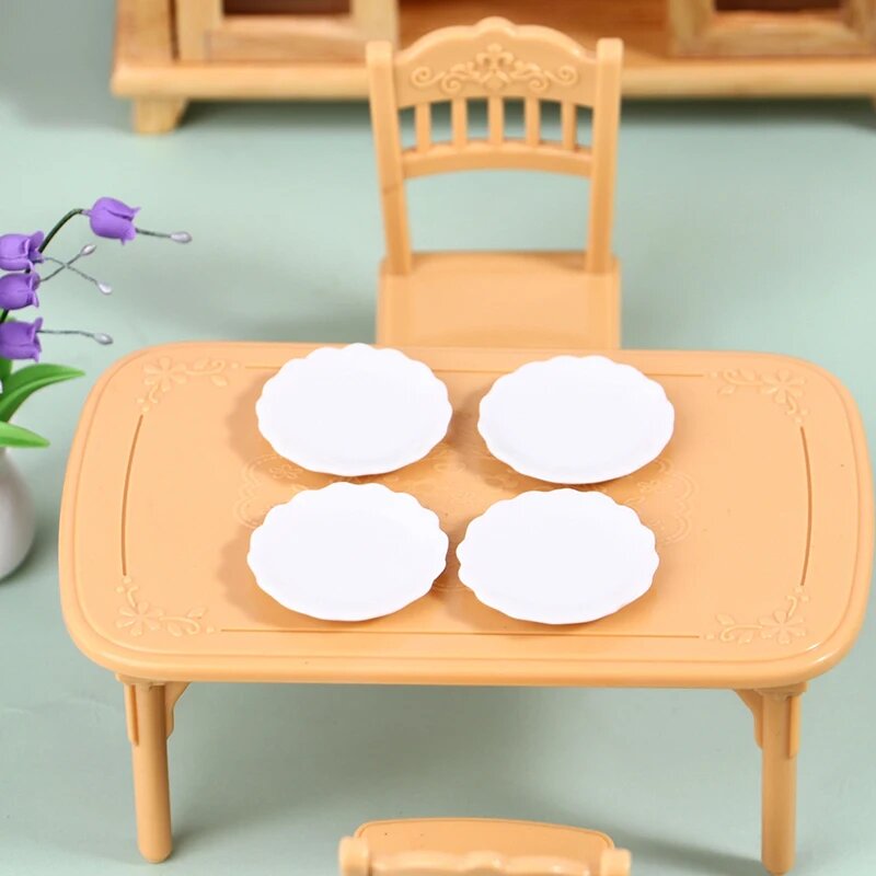 2 шт. Миниатюрные керамические тарелки для кукольного домика DecorToy