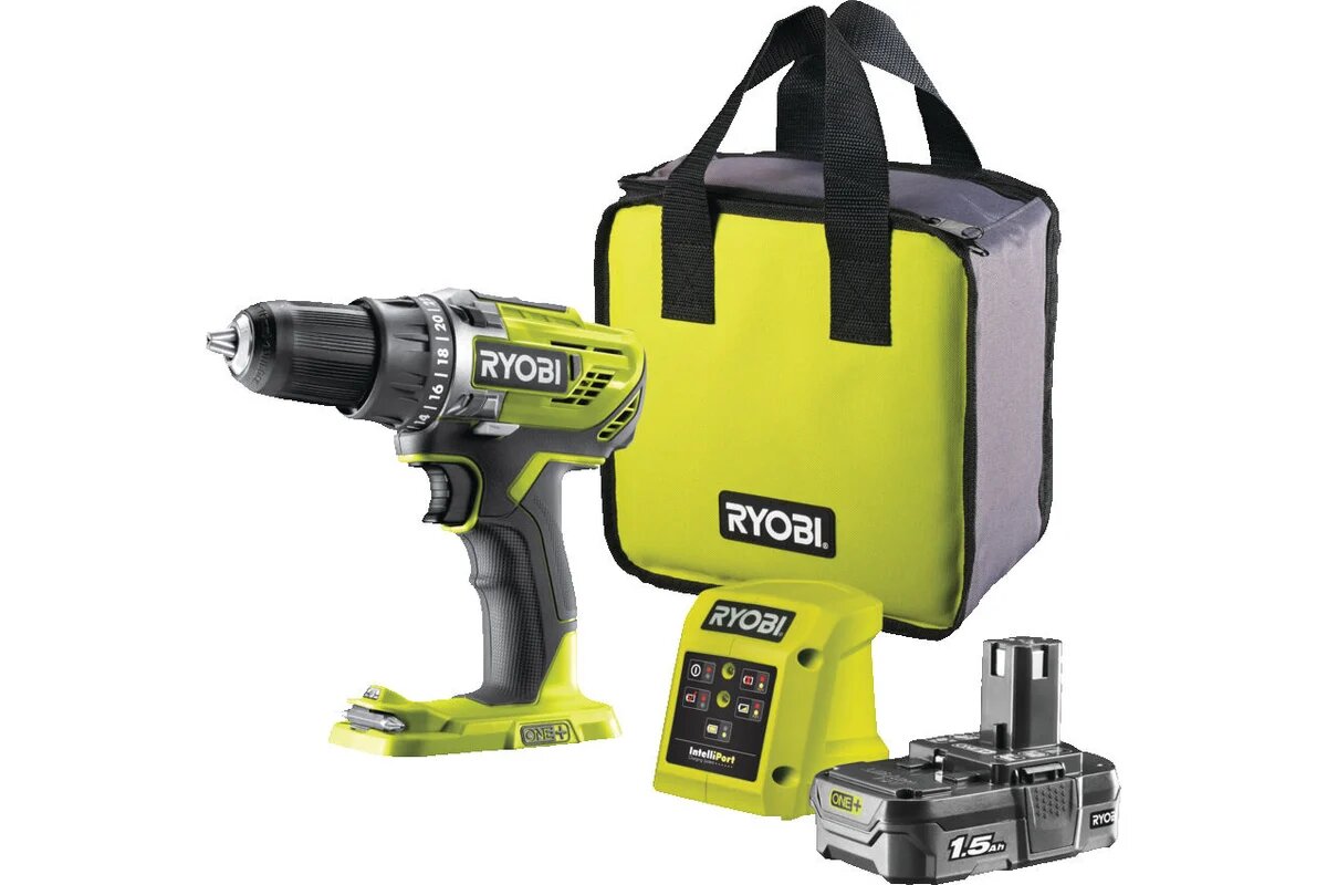 Компактная дрель-шуруповерт Ryobi ONE+ R18DD3-115S 5133005301