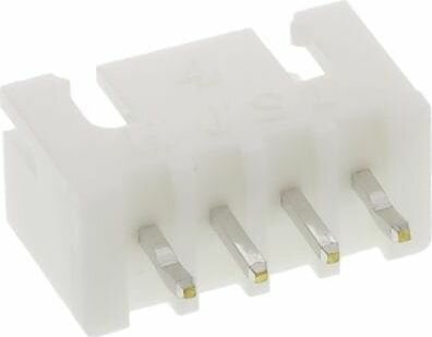Разъем JST B4B-XH-A (LF)(SN) male XH 2.5mm PIN 4 THT 250V 3A от минус 25 до 85 град. C 1 шт