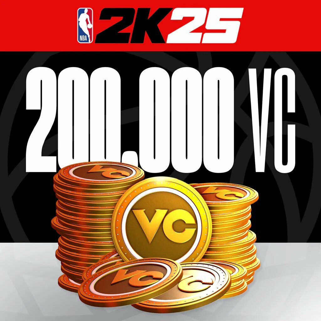 Дополнение NBA 2K25 200,000 Virtual Currency Pack, цифровое издание PlayStation 4 и PlayStation 5, регион Индия / код пополнения баланса