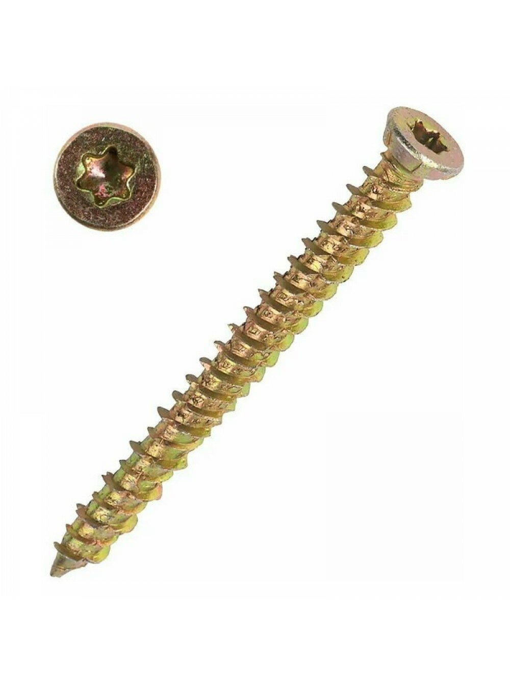 Шуруп по бетону "Нагель" 7.5х202, 8 штук, желтопассивированый, TORX 30