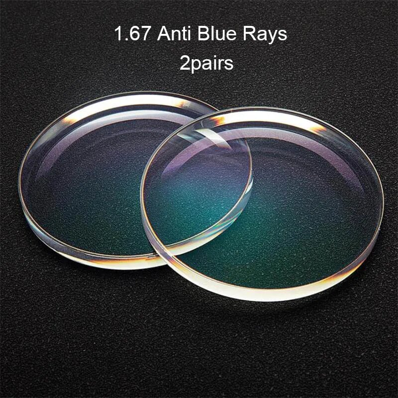 1.67 Anti Blue Rays линзы для очков 2шт