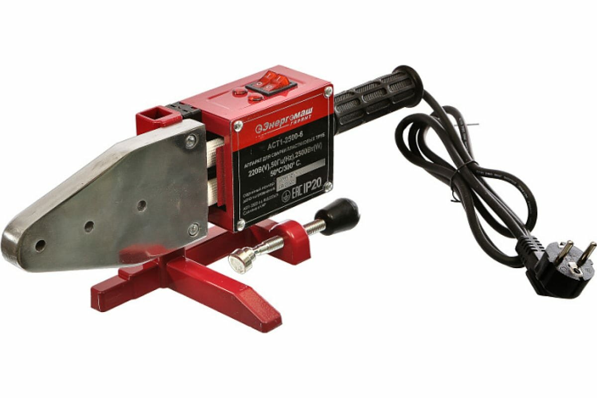 Аппарат для сварки пластиковых труб Энергомаш гарант АСТ1-2500-6