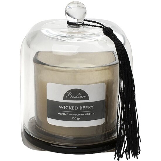 Свеча ароматическая Вещицы WICKED BERRY в стекле, 83х83х110 мм (YJC-21)