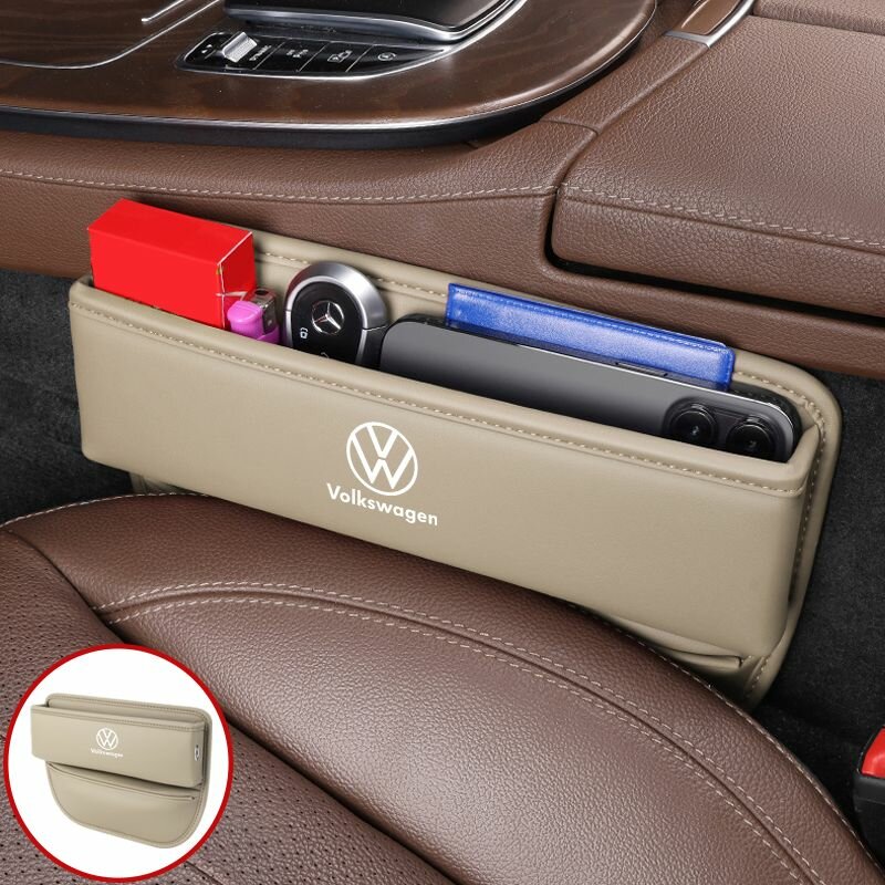 Для Volkswagen Polo Tiguan Passat Golf Touareg Jetta Beetle Scirocco Caddy Transporter Amarok Touran Ящики для хранения между автокреслами, кожаные внутренние принадлежности