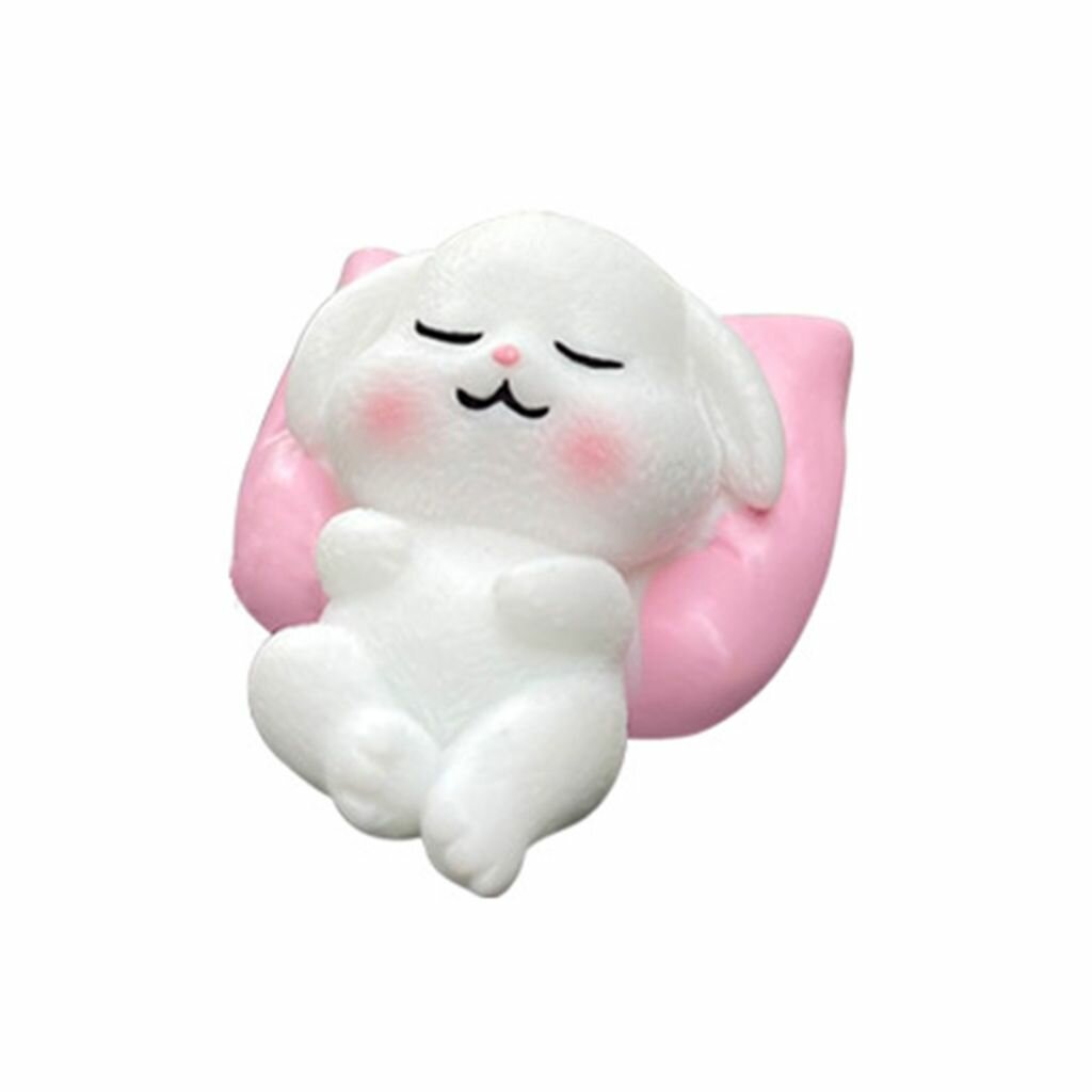 Фигурки, (1 штука) Серия Healing, настольные безделушки "Спящие зверушки"-sleeping bunny