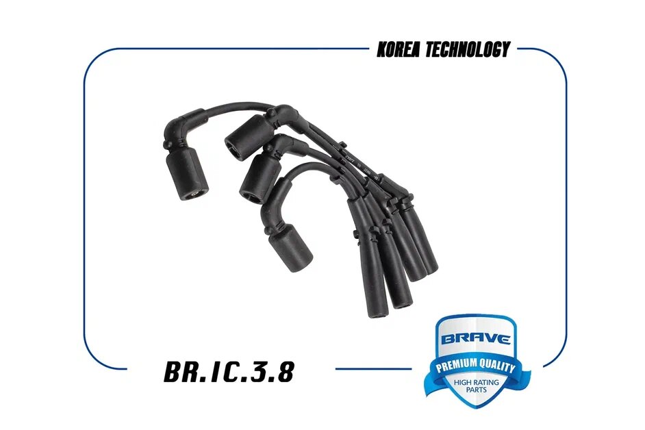 Провода высоковольтные BRAVE BRIC38 (CHEVROLET AVEO, CHEVROLET SPARK, DAEWOO MATIZ) (артикул BRIC38)