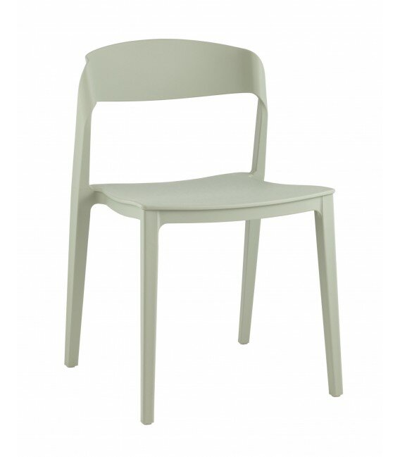 Стул Мориза пластик серо-зеленый