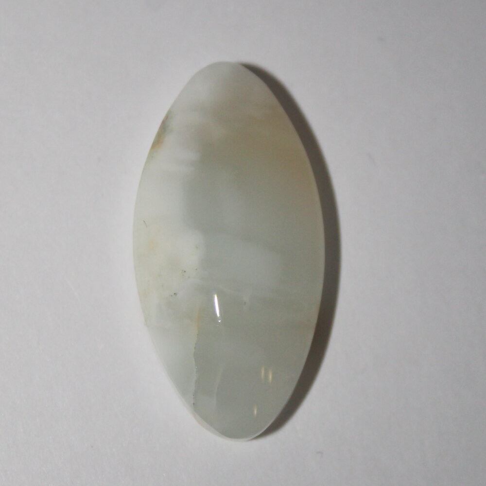 Коллекционный кабошон халцедон, 29х15х3 мм, Грузия, «True Stones»