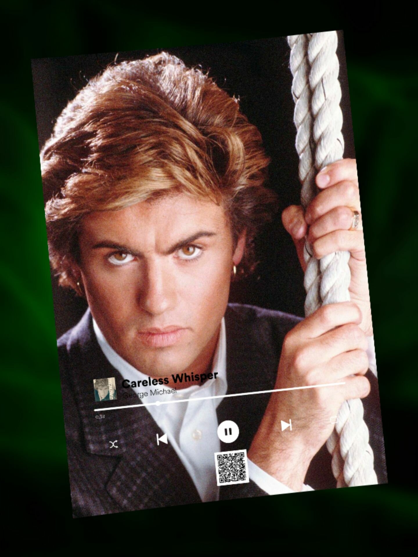 Постер spotify "George Michael - Careless Whisper", 297x420мм, глянцевый