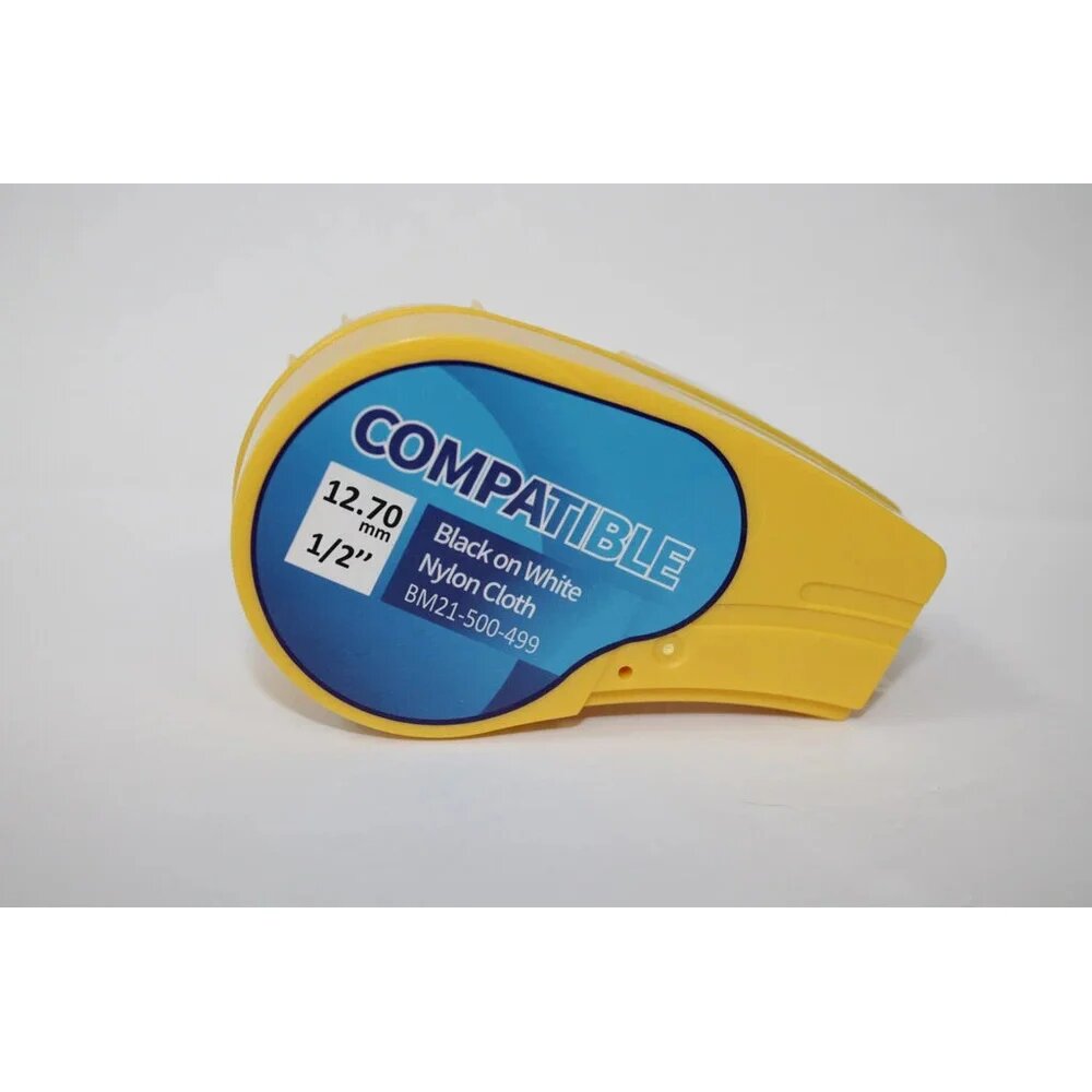 Русмарк Лента BM21-500-499, 12.7mm/4.88m нейлон, черная на белом BMP21 Plus, BMP210, Китай RM110894