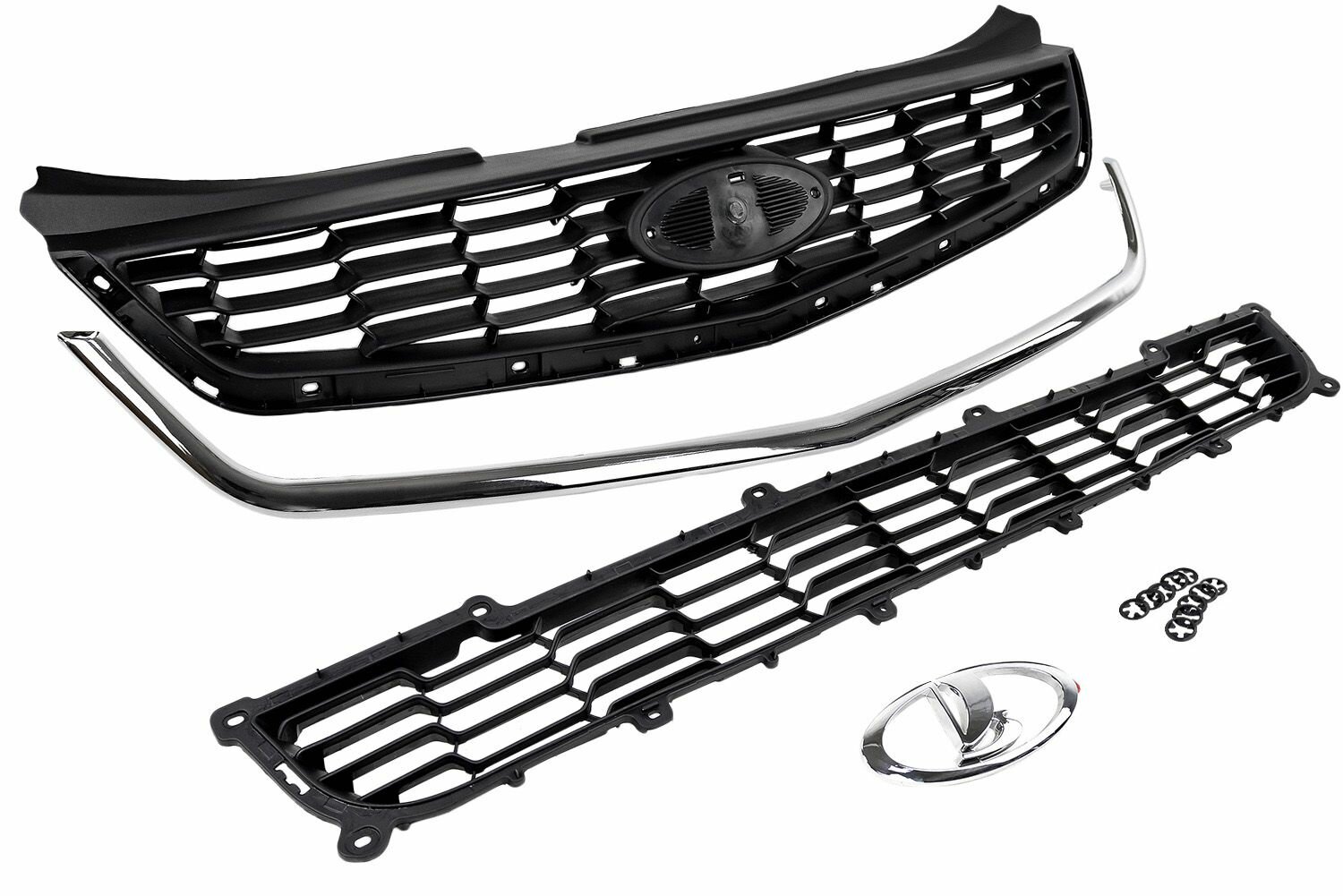 Комплект решеток радиатора в сборе для Лада Приора 2, SE