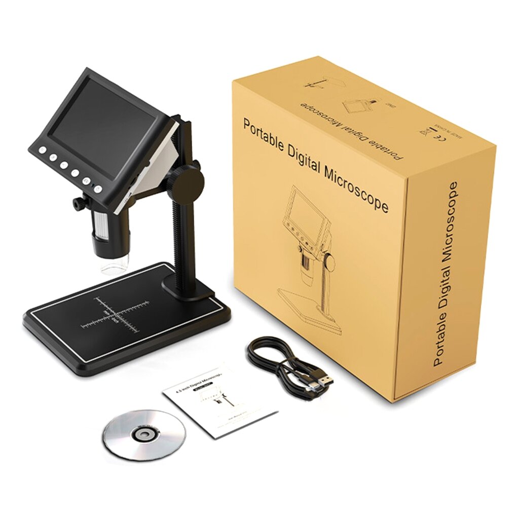 Многофункциональный цифровой микроскоп с 8 светодиодами, цифровой микроскоп для наблюдения за монетами