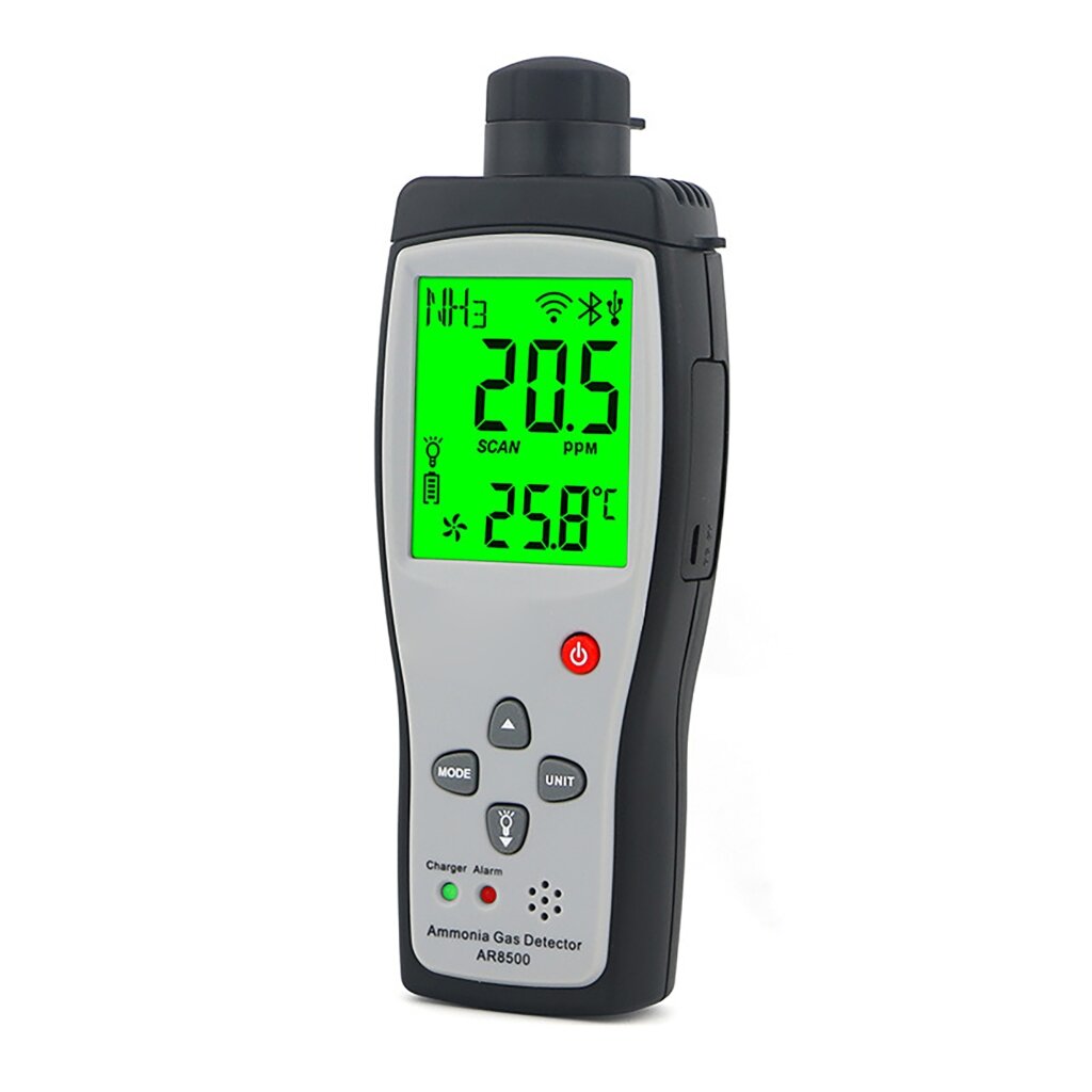 Портативные детекторы аммиачного газа NH3, измерительные приборы, мониторы, диапазоны 0-100PPM, звуковая и световая сигнализация, газоанализаторы, датчики AR8500
