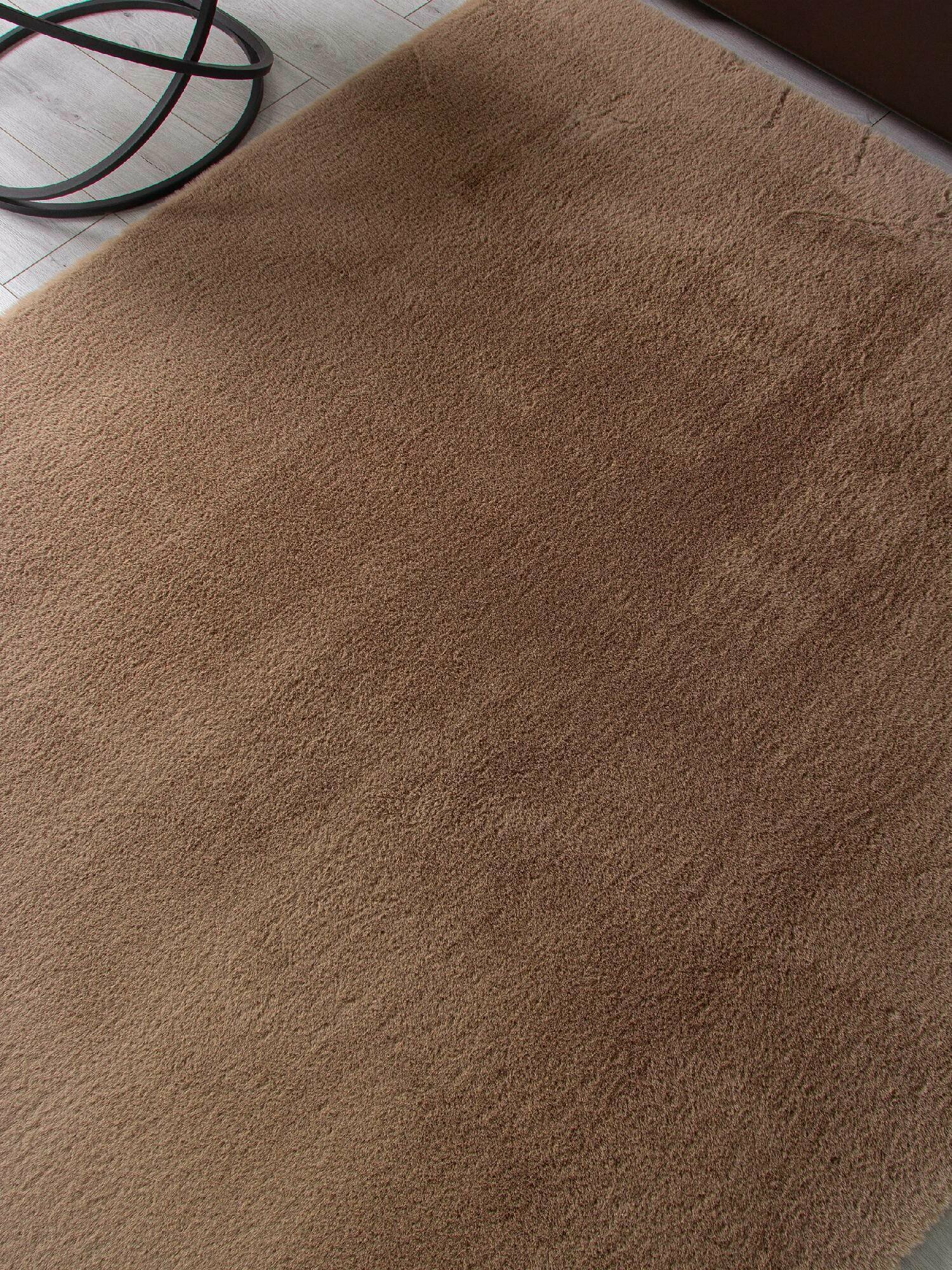 Ковер 80х150 см однотонный ворс 20 мм шегги 341959 KoverVDom