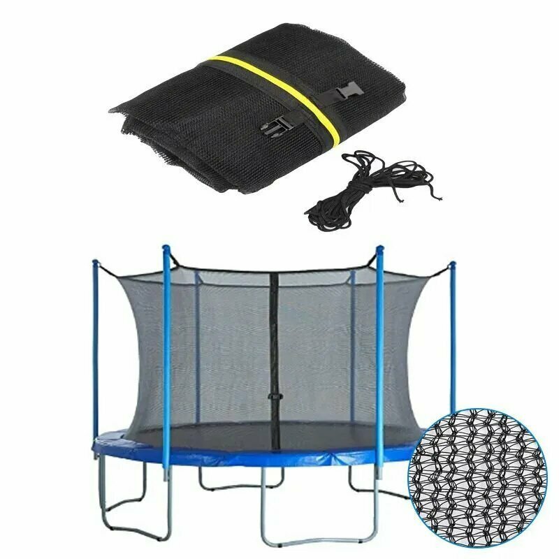 Безопасная сетка Внутри для батута для замены 6 футов 6 столбы (183cm), Высота 1,63м Внутренняя сеть батута