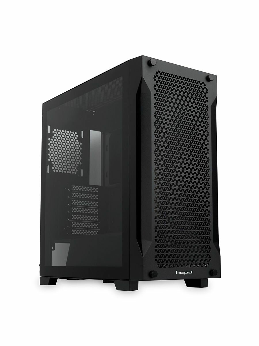 Корпус для ПК без БП и вентилятора HSPD M541 Black (M541-TGBK)