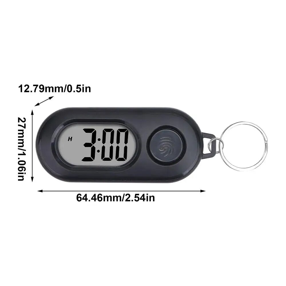 Цифровые часы-брелок с подсветкой Black