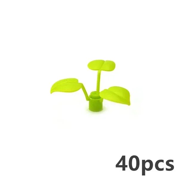 Леду Лего-конструктор "Городской дом с растениями" Зеленый, 6255-lightgreen