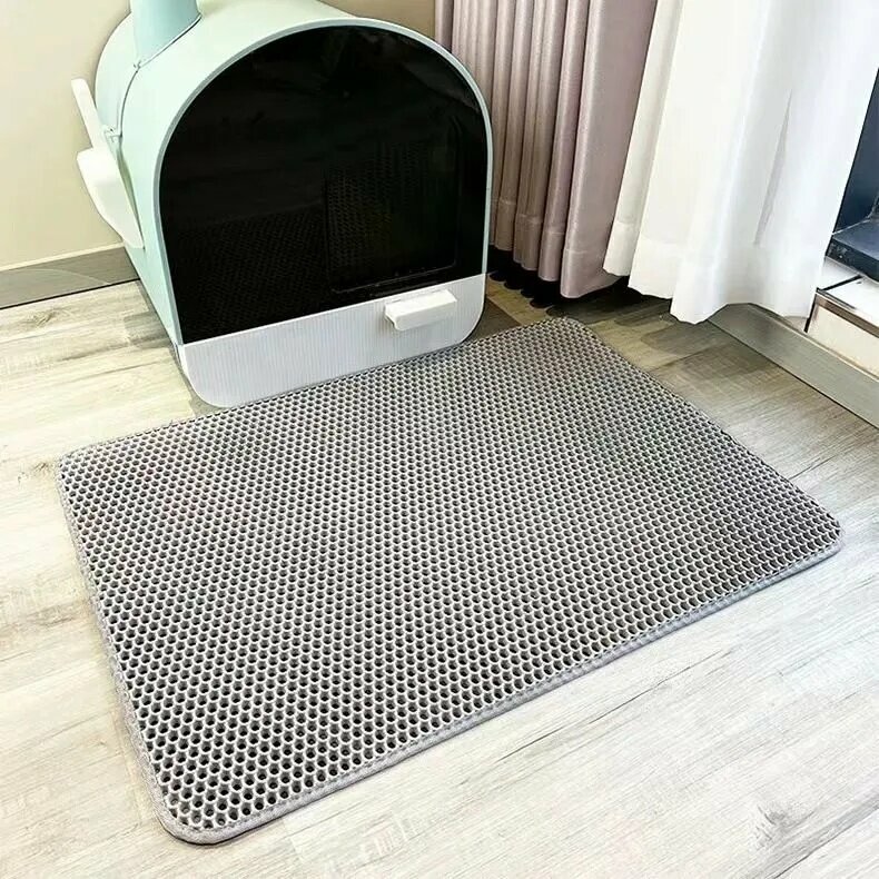 Двухслойный коврик для кошачьего туалета 60*45cm / Коврик под лоток для кота, собаки.