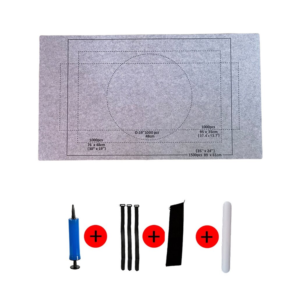 Коврик для пазлов до 1500/2000/3000 штук для хранения и транспортировки из фетра