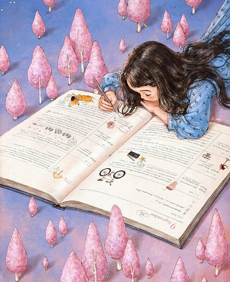 Набор для вышивки крестом HUACAN мультфильм Розовый, 50x70cm, 437, 11CT picture printed