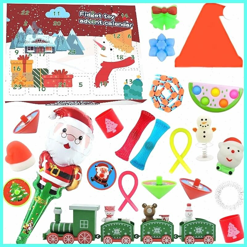 Календарь обратного отсчета до Нового года, рождественский подарок для мальчиков/девочек - yjw