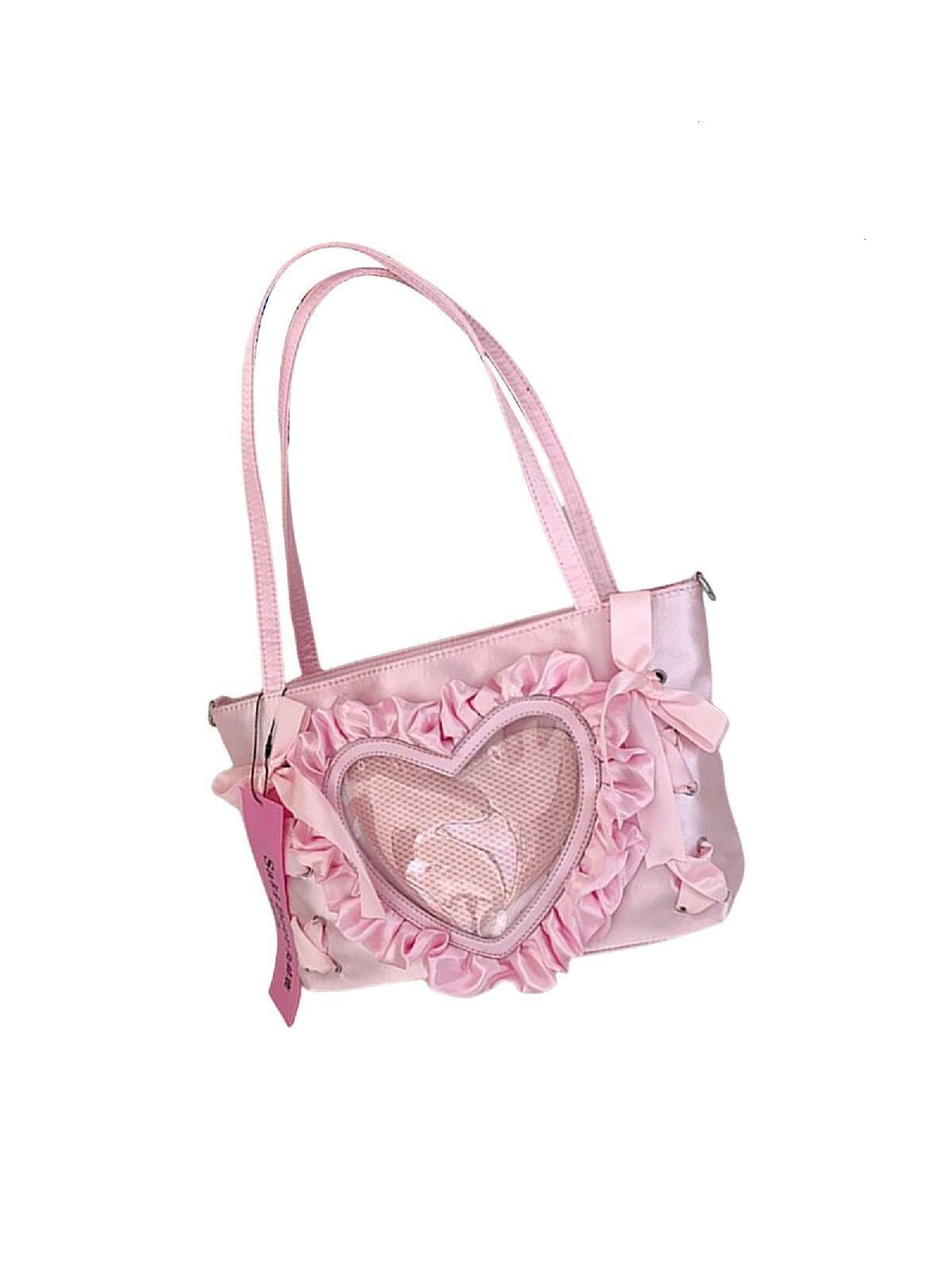 Sweet Bows Itabag Lovely сумка через плечо в форме сердца Сумка через плечо в японском стиле Сумка-мессенджер школьная сумка для студентов