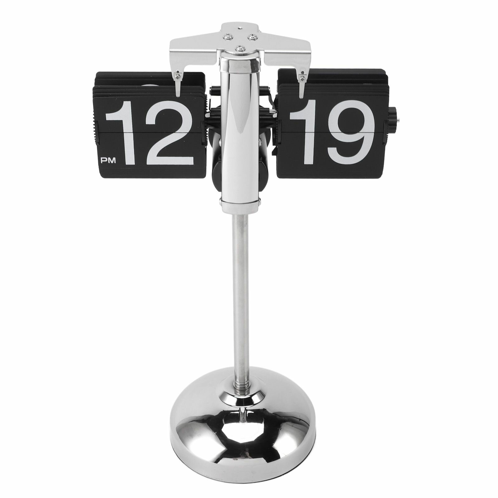 Автоматические перекидные часы с выдвижной штангой, портативные, в старинном стиле, механические перекидные часы для дома, школы, отеля, черный лист