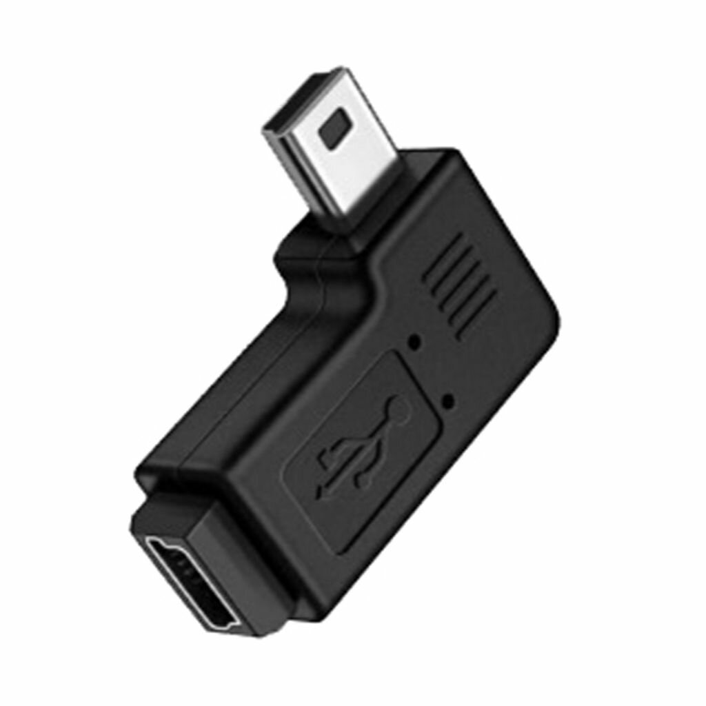 Переходник Mini USB от мужчины к женщине на 90 градусов-левый изгиб