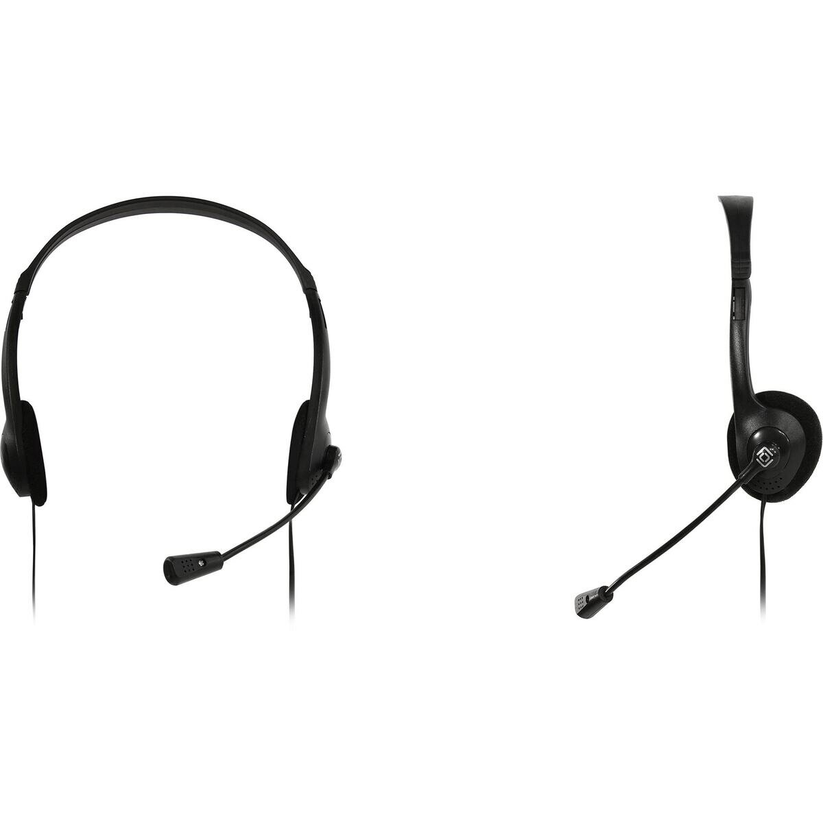 Наушники с микрофоном OKLICK HS-M143VB Black (шнур 1.8м) 614036