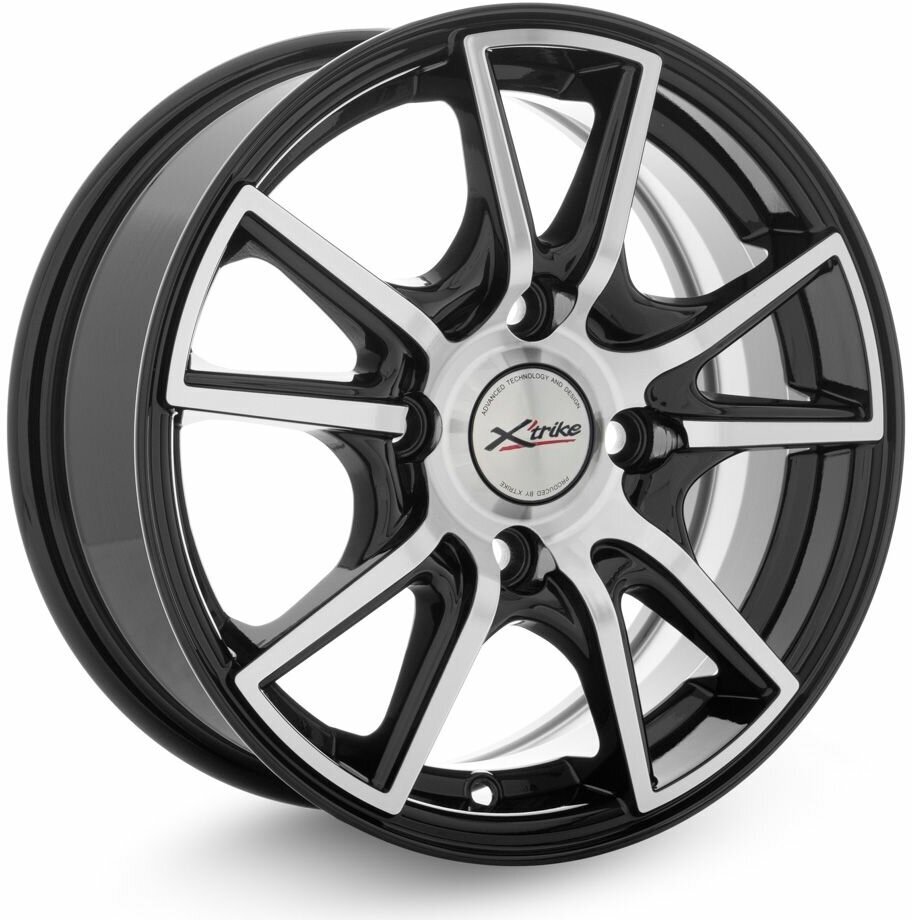 R14 5x100 6J ET38 D67,1 X'trike X-104 BK/FP