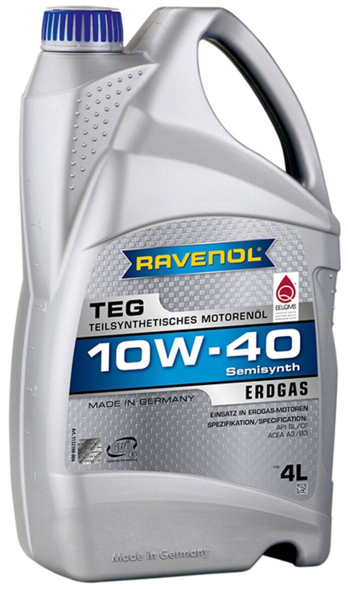 Моторное масло RAVENOL TEG SAE 10W-40 ( 4л) new