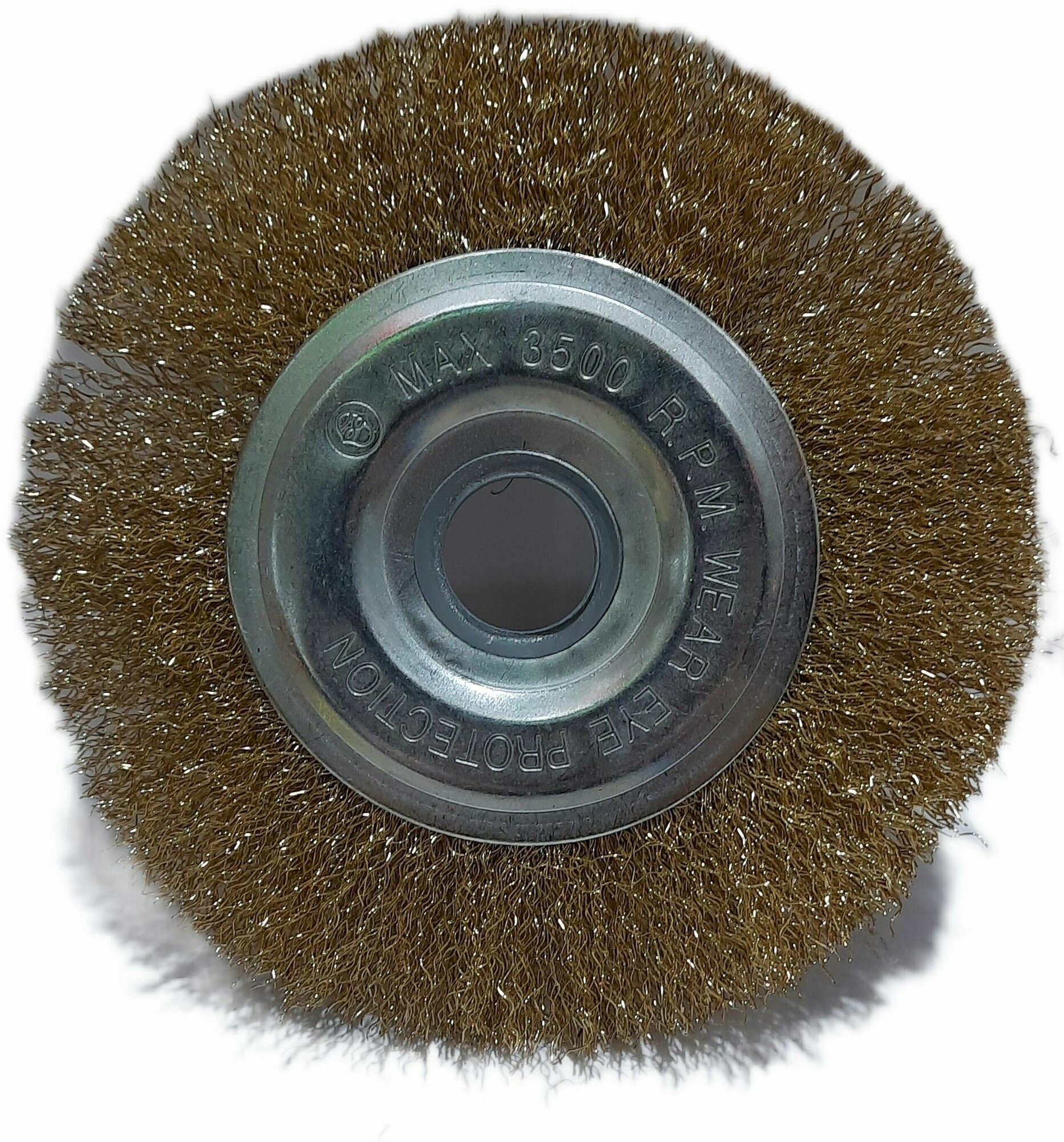 Щетка плоская для УШМ 150 мм, посадка 22 мм