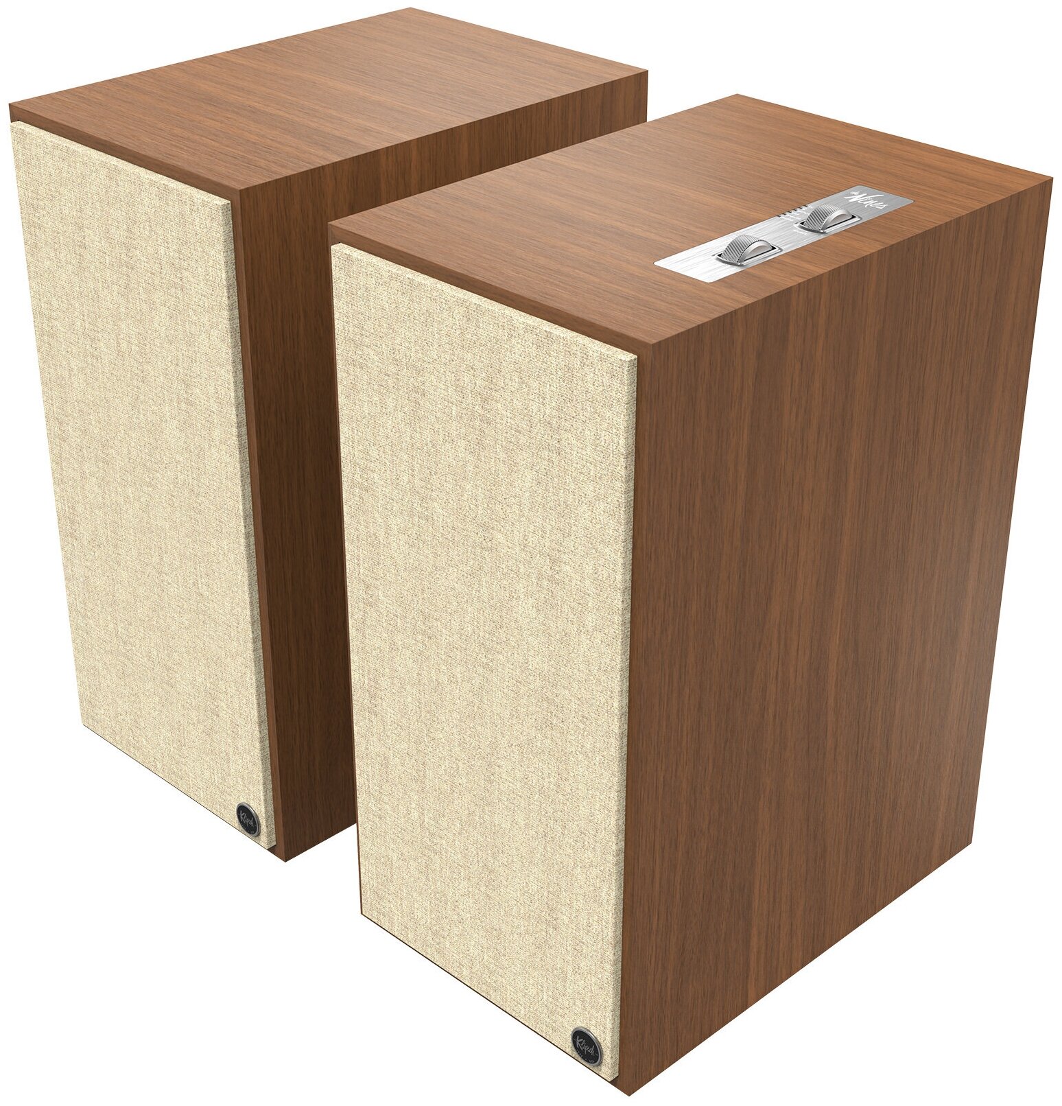 Акустическая система Klipsch The Nines walnut, активная, полочная, 240 Вт, коричневая