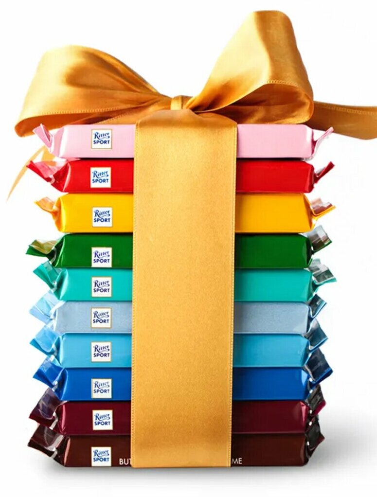 Подарочный набор шоколада Ritter SPORT 10 разных вкусов / Шоколад Риттер Спорт