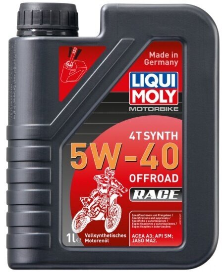 Моторное масло Liqui Moly для 4Т мотоциклов Motorbike 4T Synth Offroad Race 5W-40 1 л
