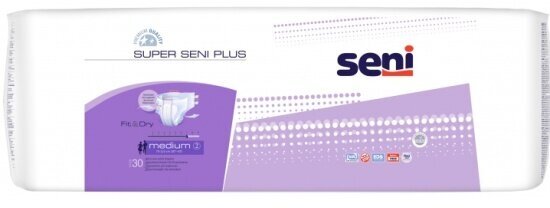 Подгузники для взрослых Seni Super Plus (Сени Супер Плюс), Medium, 30 шт.