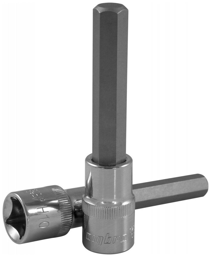 Насадка 1 2 dr с вставкой hex н 8 мм l= 100 мм Ombra 121208