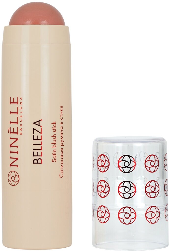 Ninelle Румяна для лица сатиновые в стике Belleza, тон 424 розовый нюд
