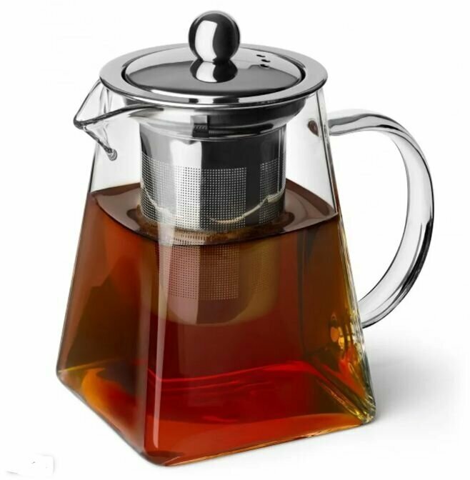Чайник заварочный / стеклянный, 950 мл / Lenardi