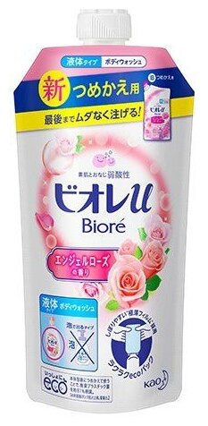 Biore Жидкое мыло Роза, 340 мл