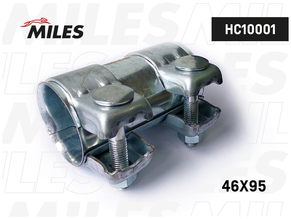 Соединитель труб глушителя D=46 L=95 Miles