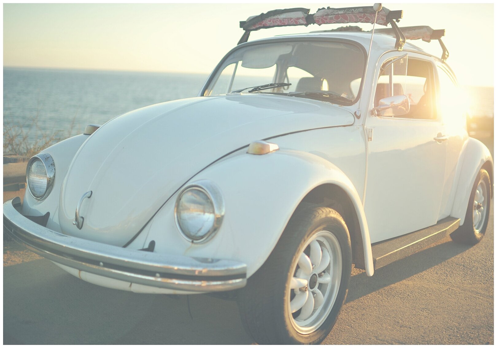 Постер / Плакат / Картина Старинный Фольксваген Жук 50х70 см в подарочном тубусе