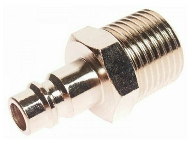 Переходник / штуцер / быстросъем (Рапид / Rapid) - резьба папа 1/2" для компрессора, пневмоинструмента