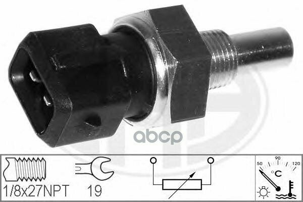 Датчик температуры охлаждающей жидкости FORD Escort/Focus I/Mondeo I/II /2pin,1/8x27NPTF ERA 330125 Era арт. 330125